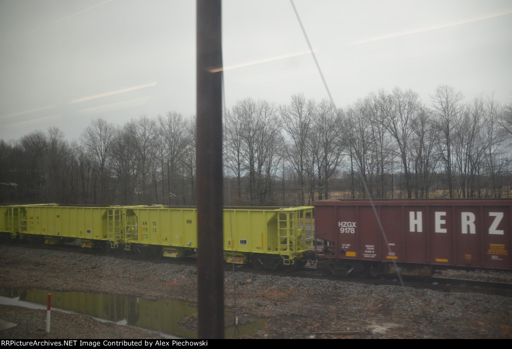 A mix of ballast hoppers